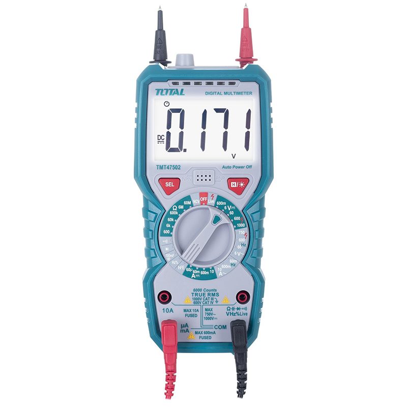 مولتی متر دیجیتال برند توتال ( TOTAL ) مدل TMT47502 - ابزار توتال و EMTOP